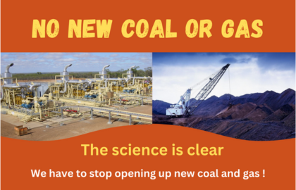 No new coal or gas – EnvA – CQ